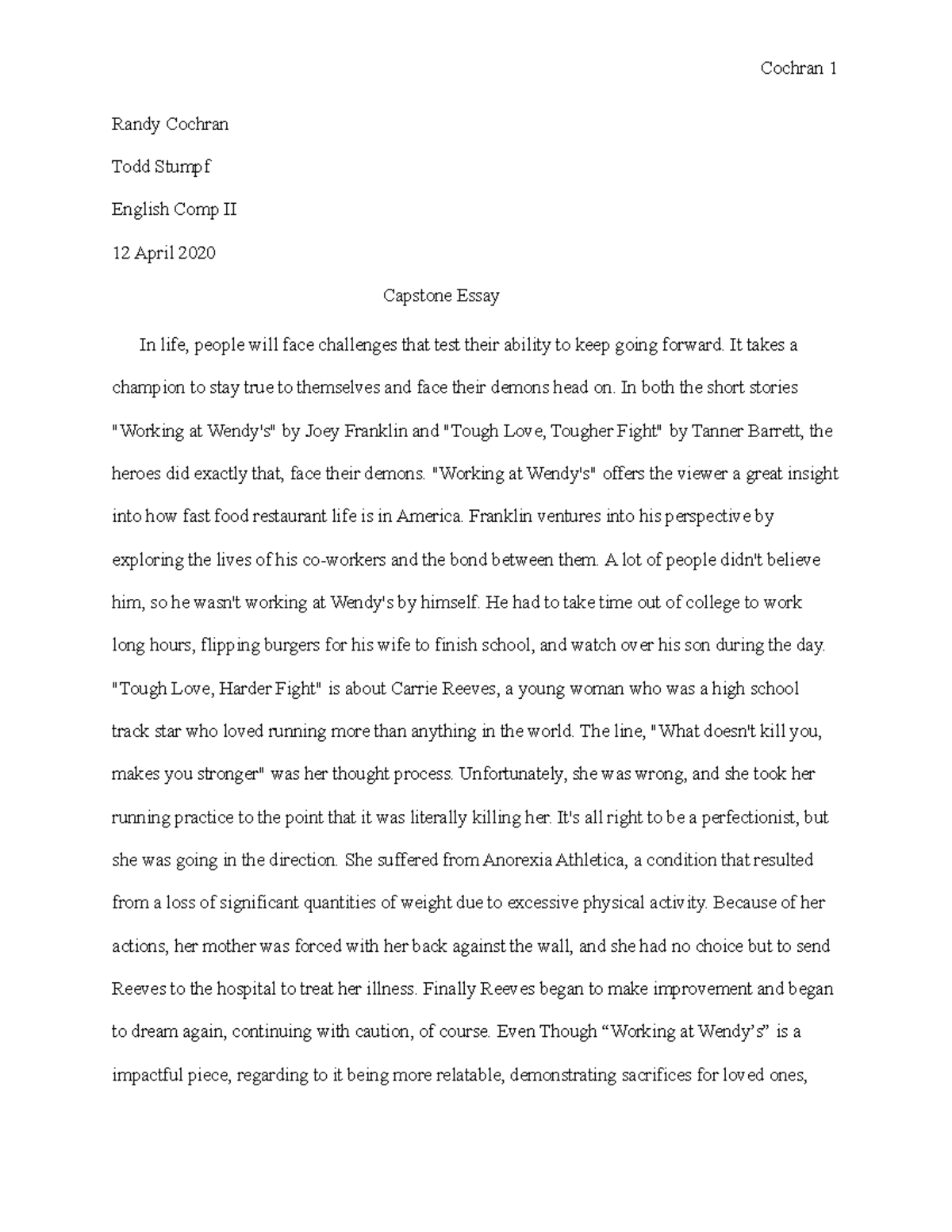 245-nextlevel-q2 - Randy Cochran Todd Stumpf English Comp II 12 April ...