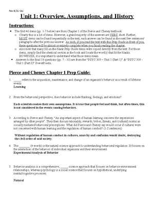 UNIT 6 PREP Guide - EAJ Unit 6 Prep Guide: Aversive Control (P&C and PP ...
