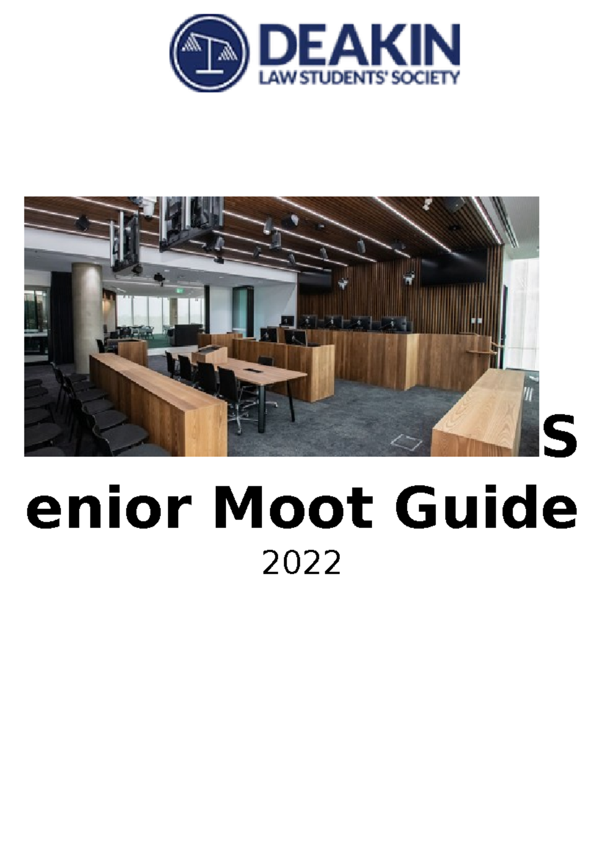Senior Moot Guide - Negotiation - how to - S enior Moot Guide 2022 S T ...