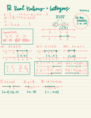 Number Sets and Types of Numbers - Number Sets 1 Real Numbers, IR Any ...