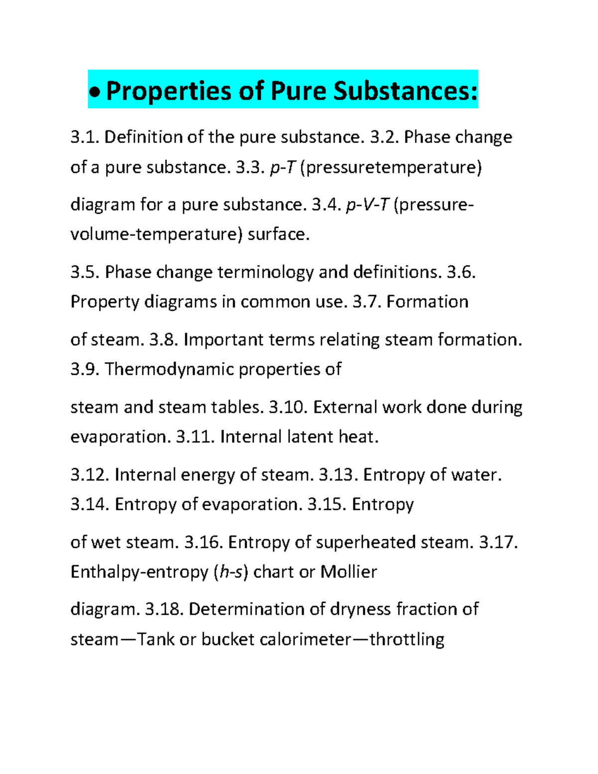 Properties of Pure Substances - Properties of Pure Substances ...