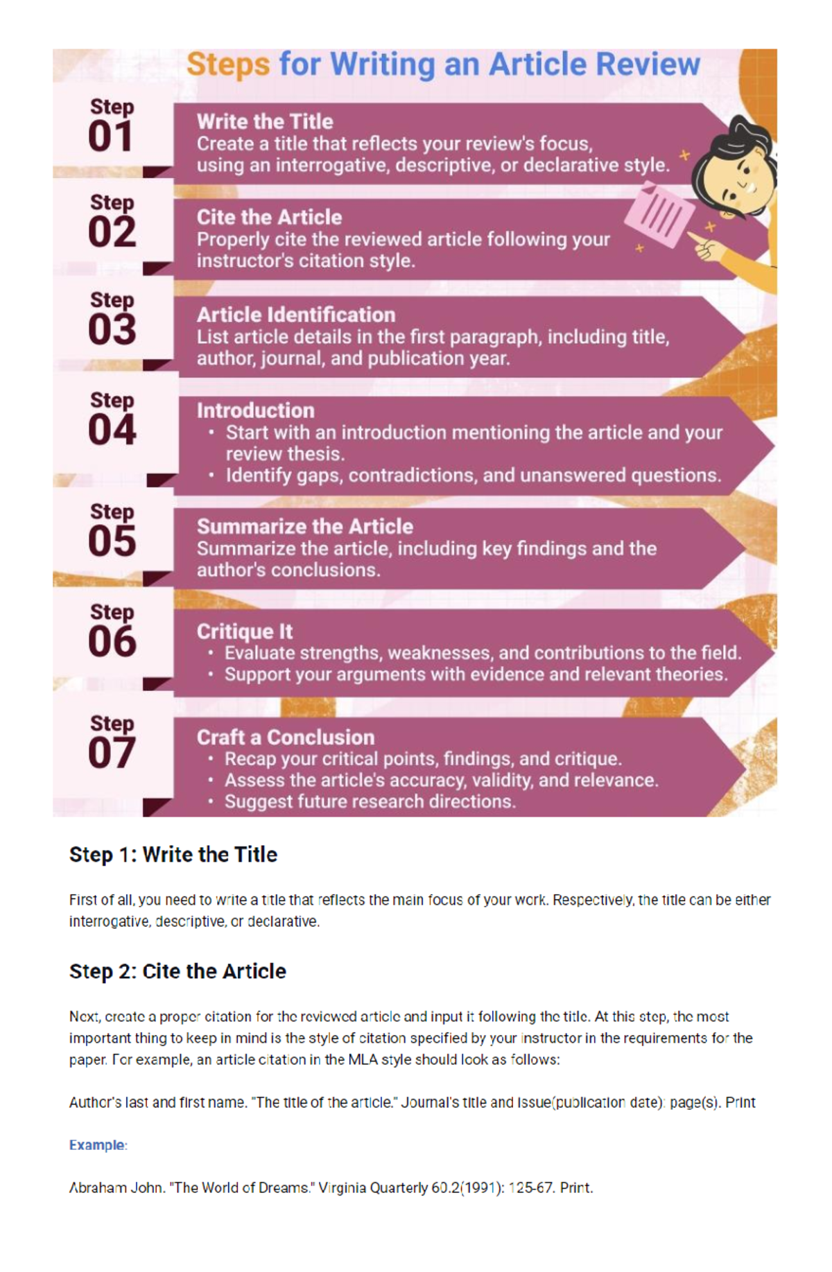 How to Write an Article Review - Bachelor of Science in Nursing - Studocu