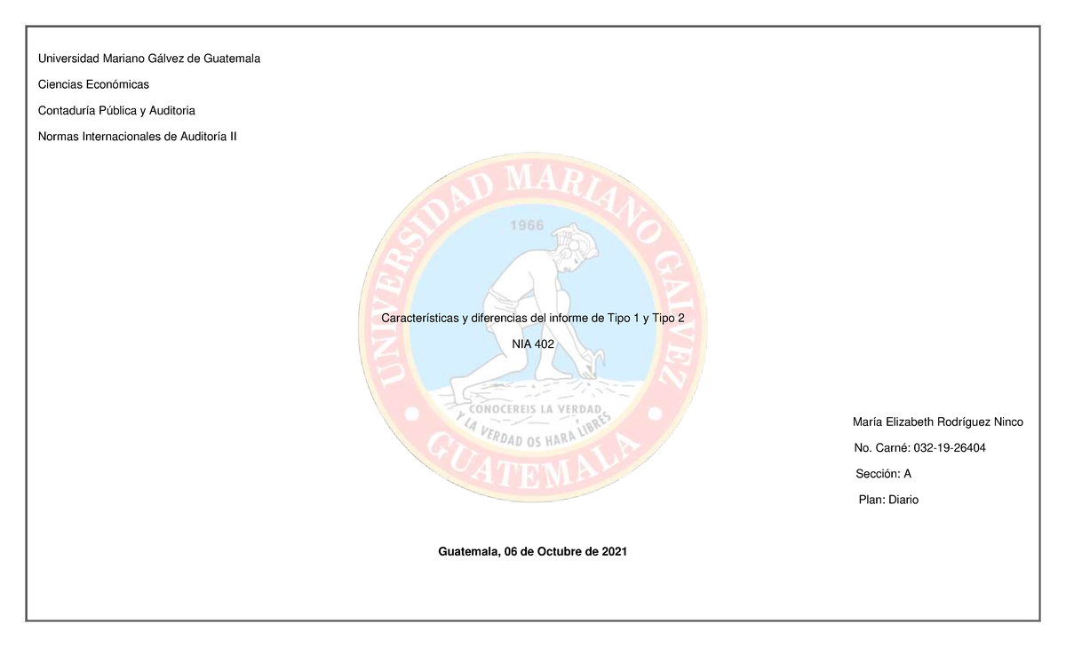 Caracteristicas y diferencias de la nia 402 tipo 1 y 3 - normas ...