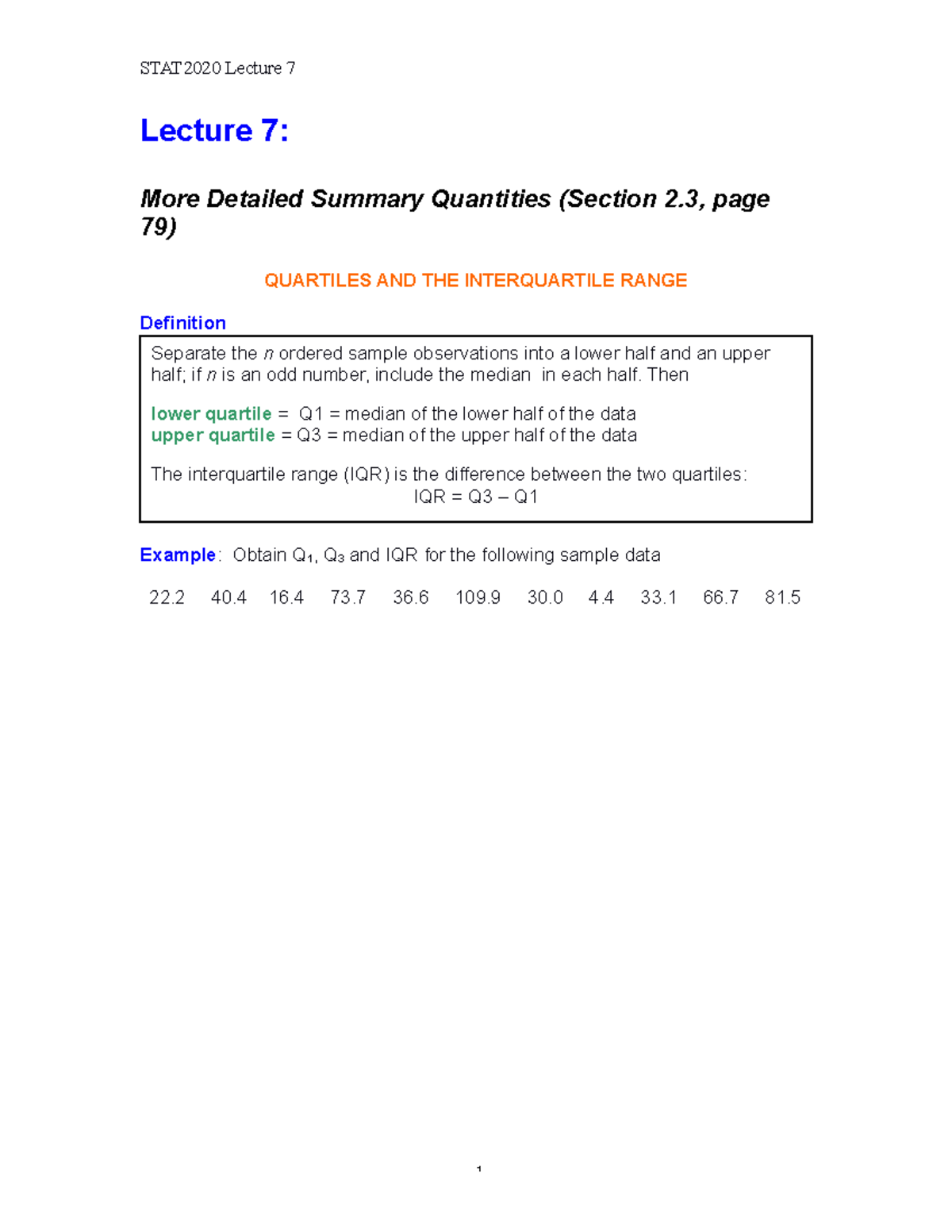Lec7 Lecture Notes Lecture 7 More Detailed Summary Quantities Section 2 Page 79