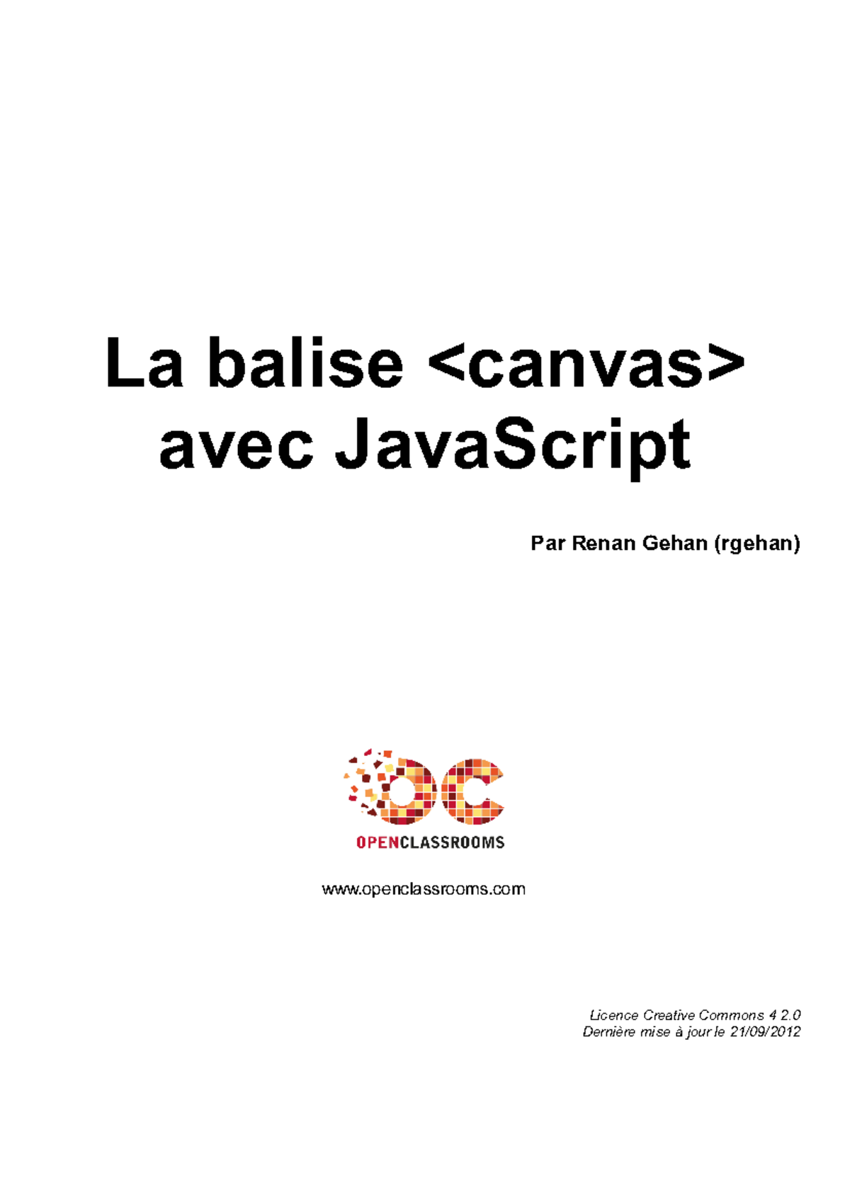 la balise canvas avec javascript - La balise avec JavaScript Par Renan ...