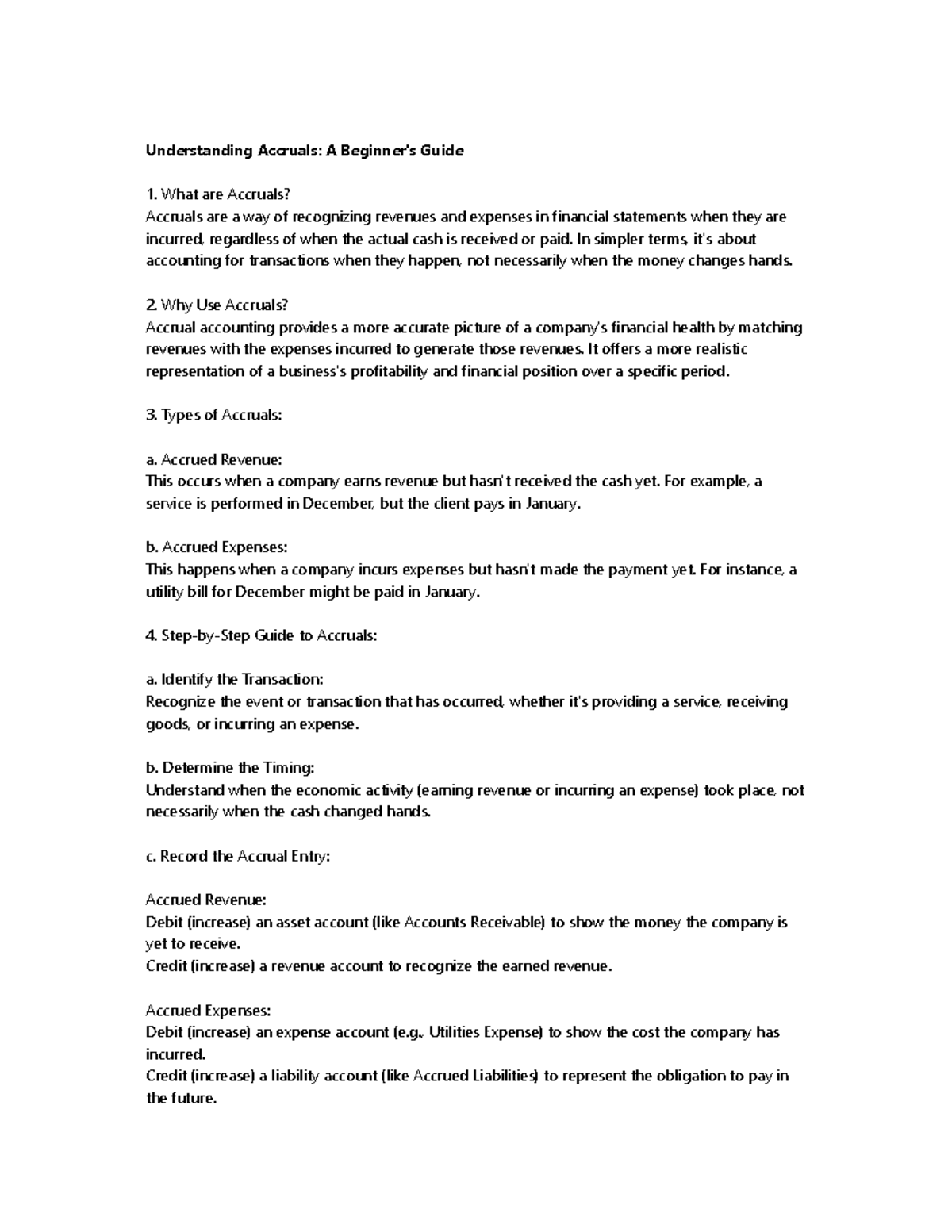 Accruals - Accrual Workflow - Understanding Accruals: A Beginner's ...