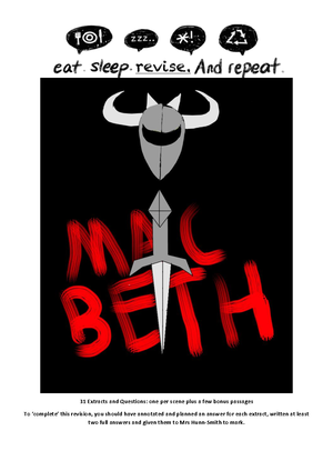 Lesson 14- Macbeth s soliloquy - Macbeth- Act 2 Scene 1 Macbeth’s ...