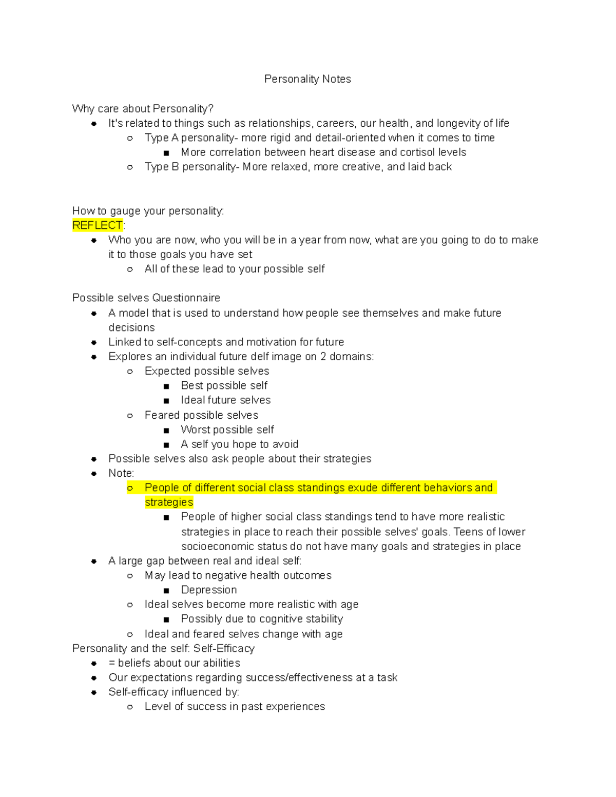 Personality Notes - Personality Notes Why care about Personality? It's ...