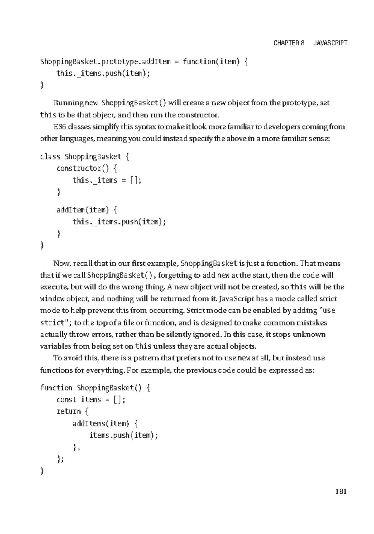 Web development notes (45) - 181 ShoppingBasket.prototype = function ...