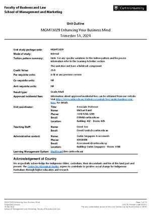 ACCT2013 Accounting - The Fundamentals of Business Trimester 3A 2022 ...