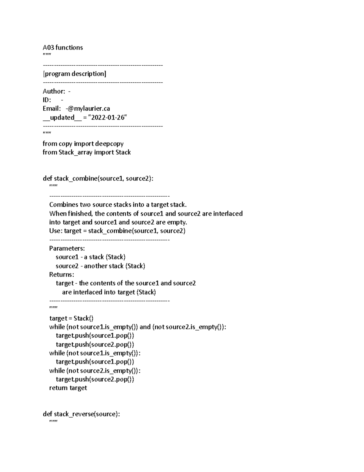 CP164 A03 functions - A03 functions """ [program description] Author ...