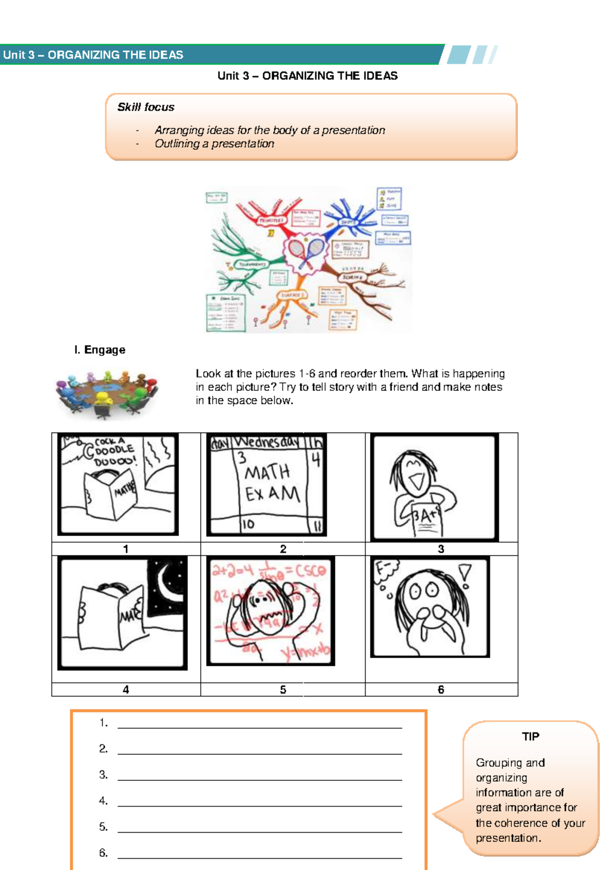 Poster Presentation Unit 3 Organizing ideas - 18 Unit 3 – ORGANIZING ...