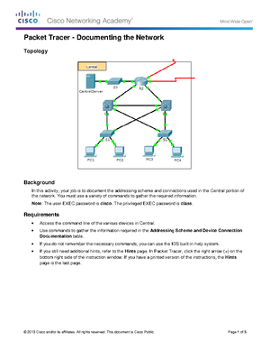 1.1.3.5 Packet Tracer - Configuring IPv4 and IPv6 Interfaces ...