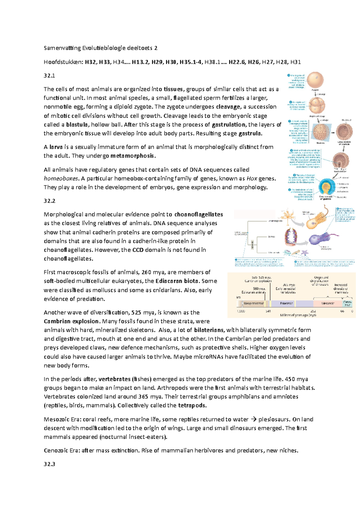Samenvatting Evolutiebiologie deeltoets 2 - ... H13, H29, H30, H35-4, H38.... H22, H26, H27, H28 ...