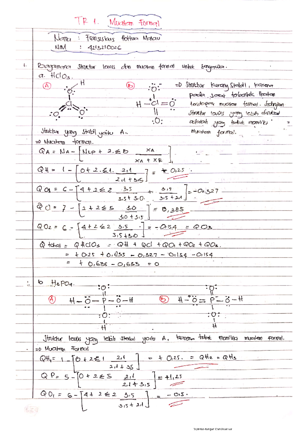 TR 1 Muatan Formal Fransiskus Hottua Malau 4213210026 PSKM 21 A - Kimia ...