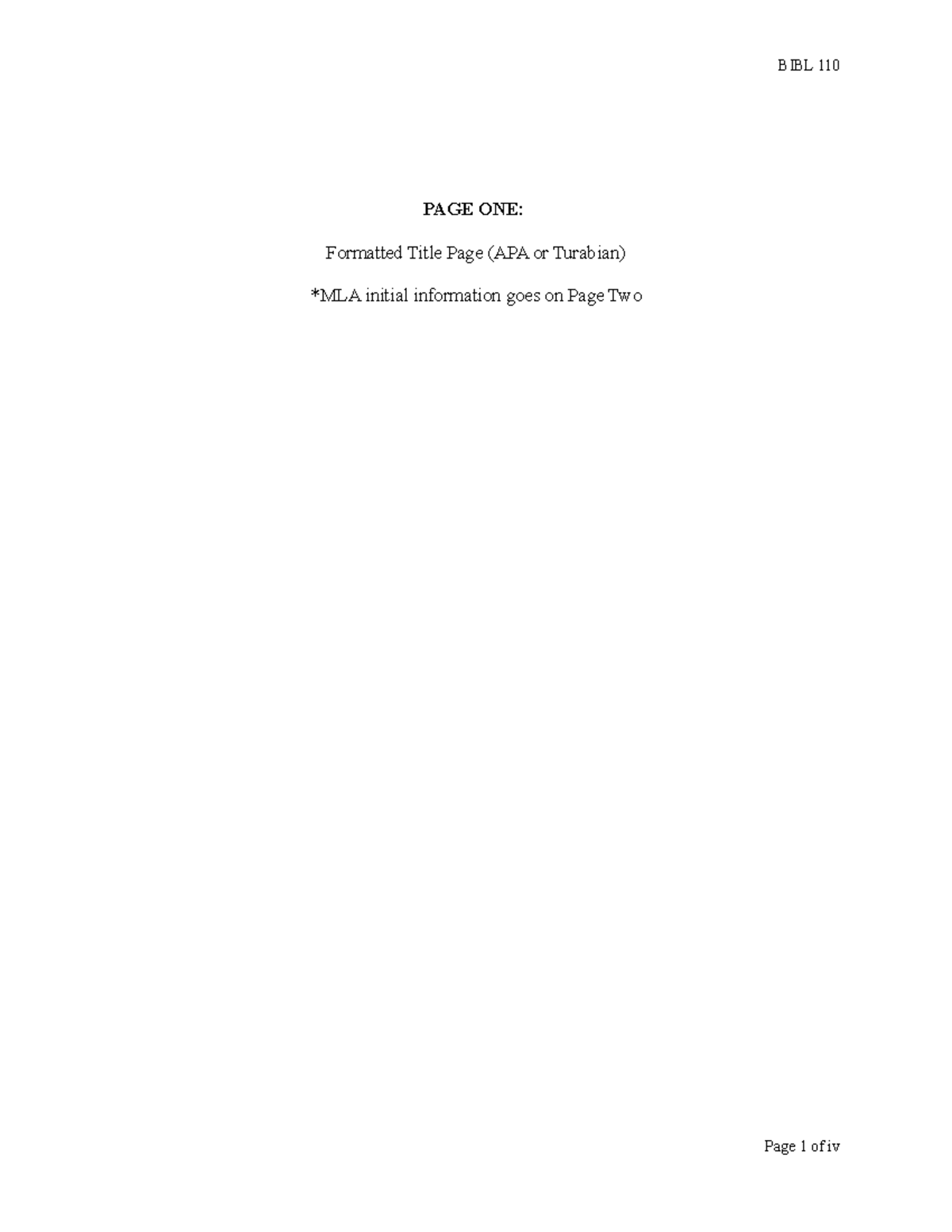 New Testament Bible Study Part 1 Preparation Example - BIBL 110 PAGE ...