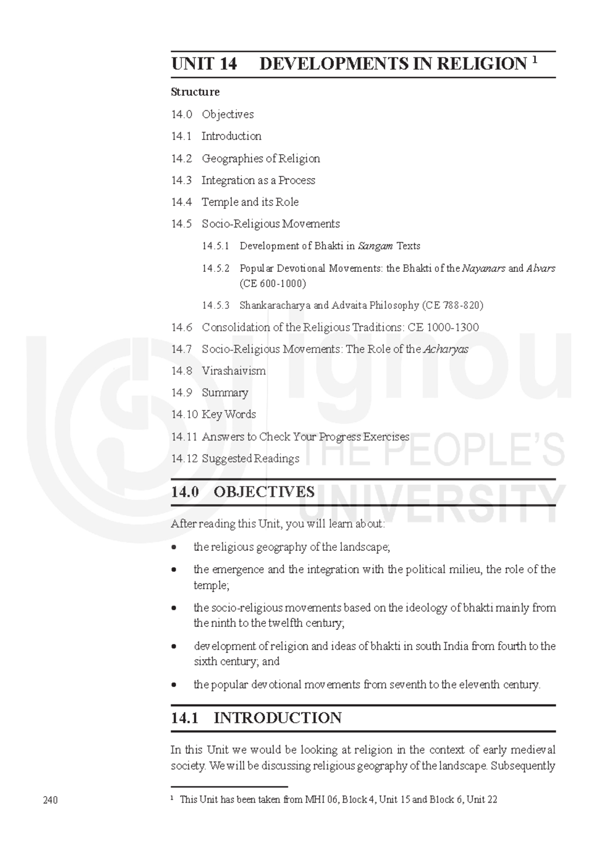 Unit-14 - History - History of India-III UNIT 14 DEVELOPMENTS IN ...