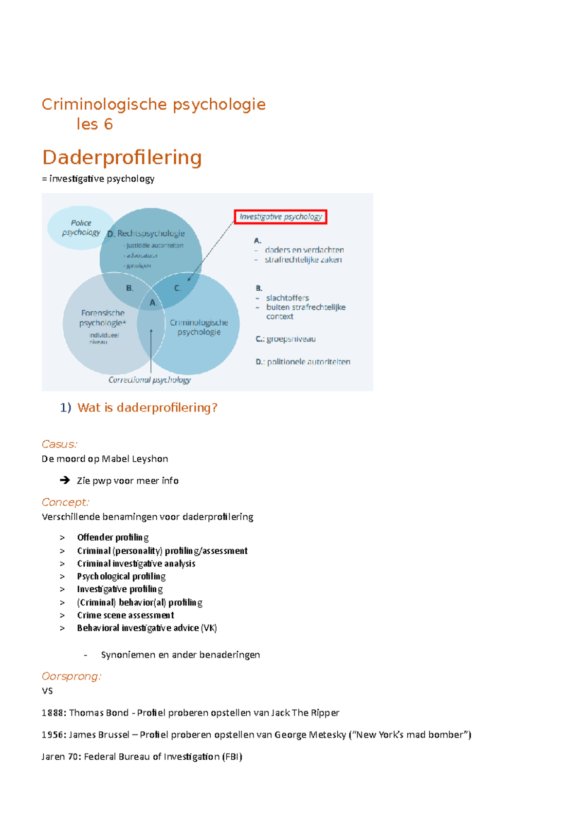 Criminologische psychologie les 6 - Criminologische psychologie les 6 ...
