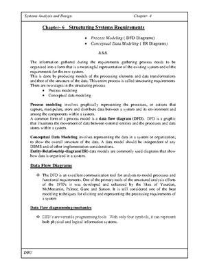 Chapter 4 design - lecture note materials for all - Chapter 4: System Design diagram that shows ...