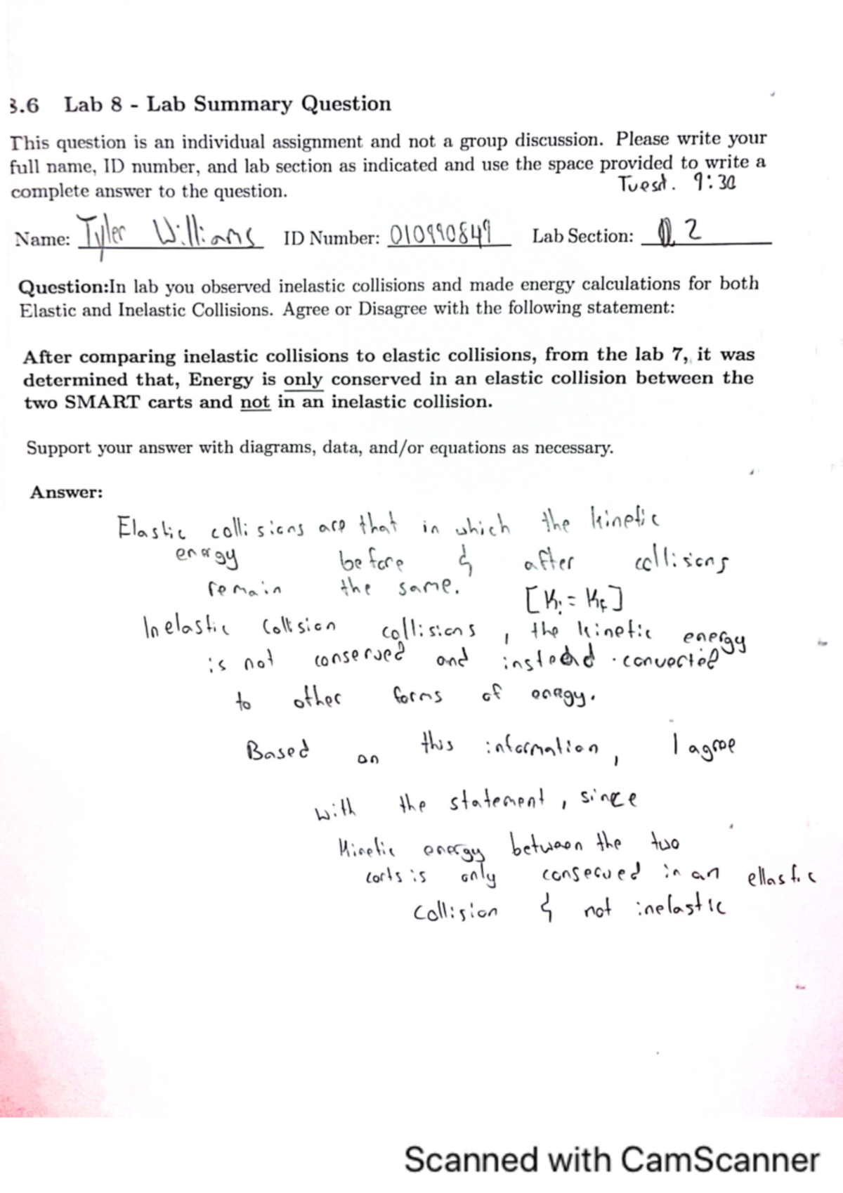 Lab Summary Question 8 - PHYS 2033 - Studocu