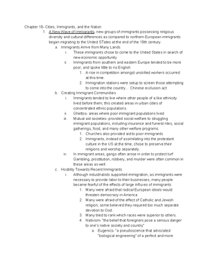 Chapter 19 Notes - Chapter 19 Notes Progressivism and the Search for ...