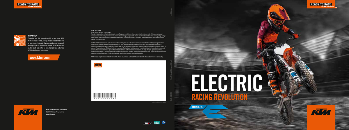 KTM Folder SX-E5 MY20 EN - ELECTRIC RACING REVOLUTION LEGAL DISCLAIMER ...