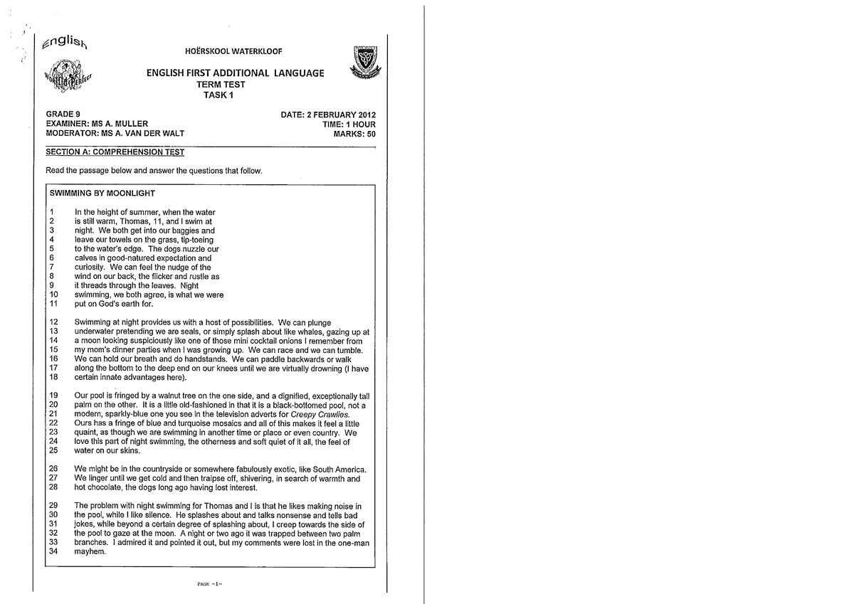 Feb2012 English HL-Gr9 - Studocu