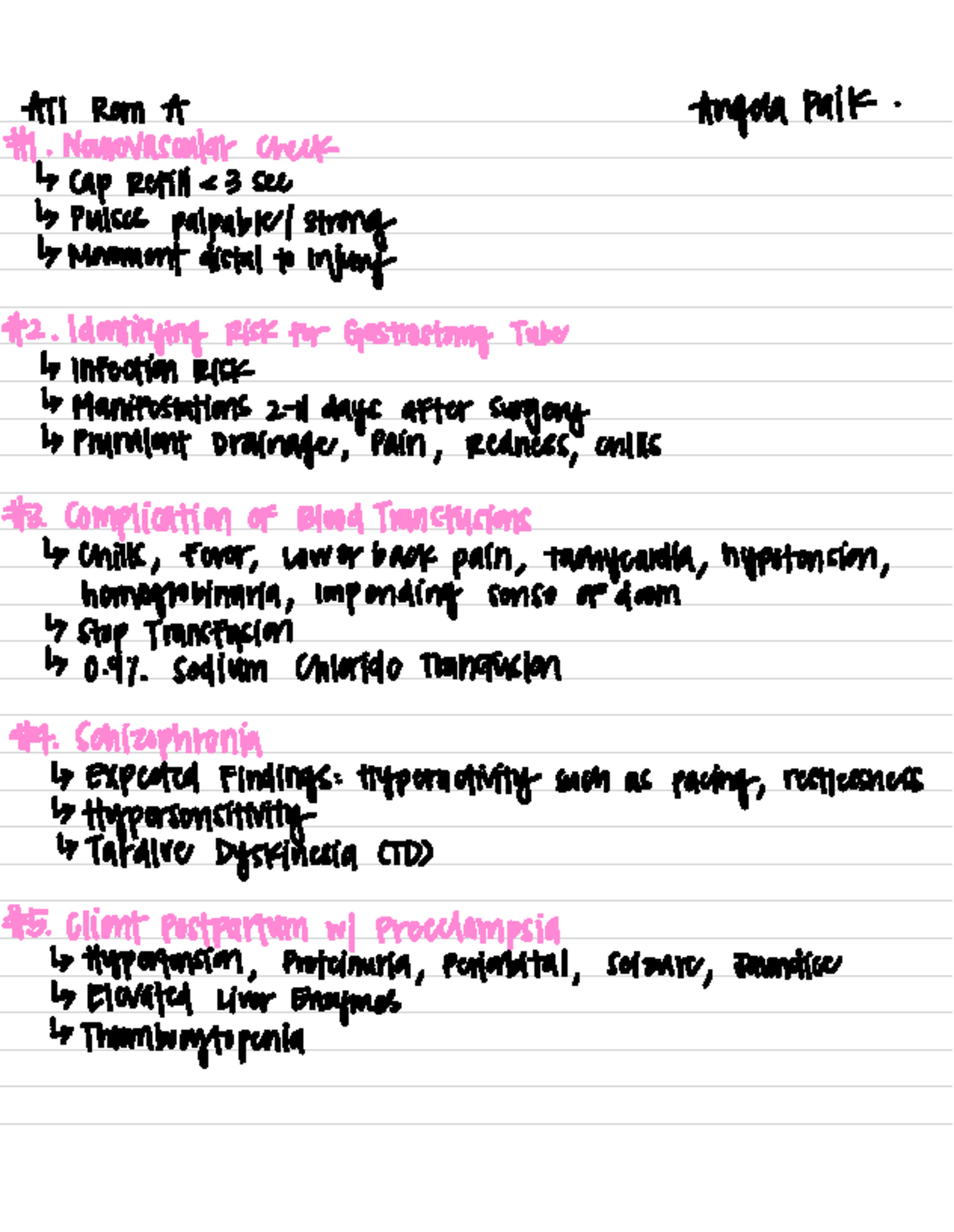 Ati Rem Nclex A - Windshield 2 - ATI Rem A Angela paik . Neurovascular ...