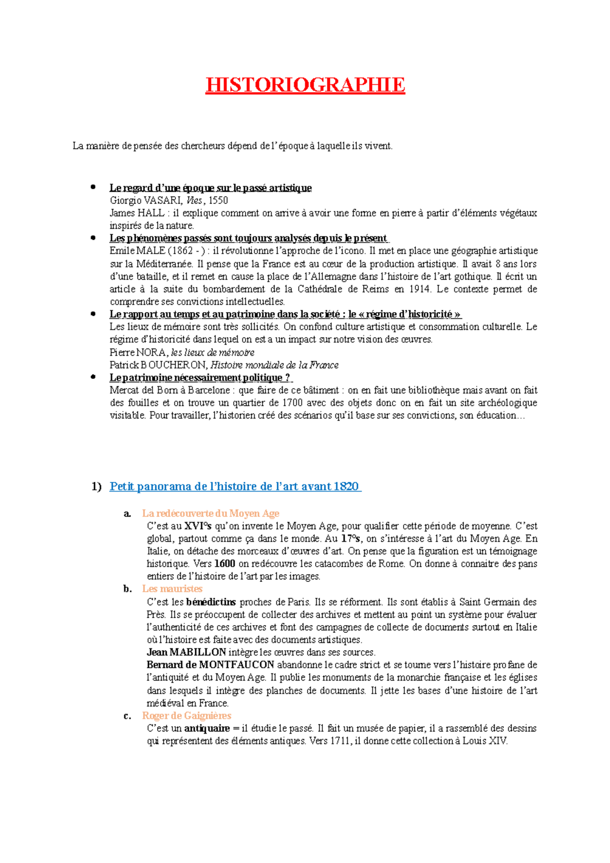 Historiographie - HISTORIOGRAPHIE La manière de pensée des chercheurs ...