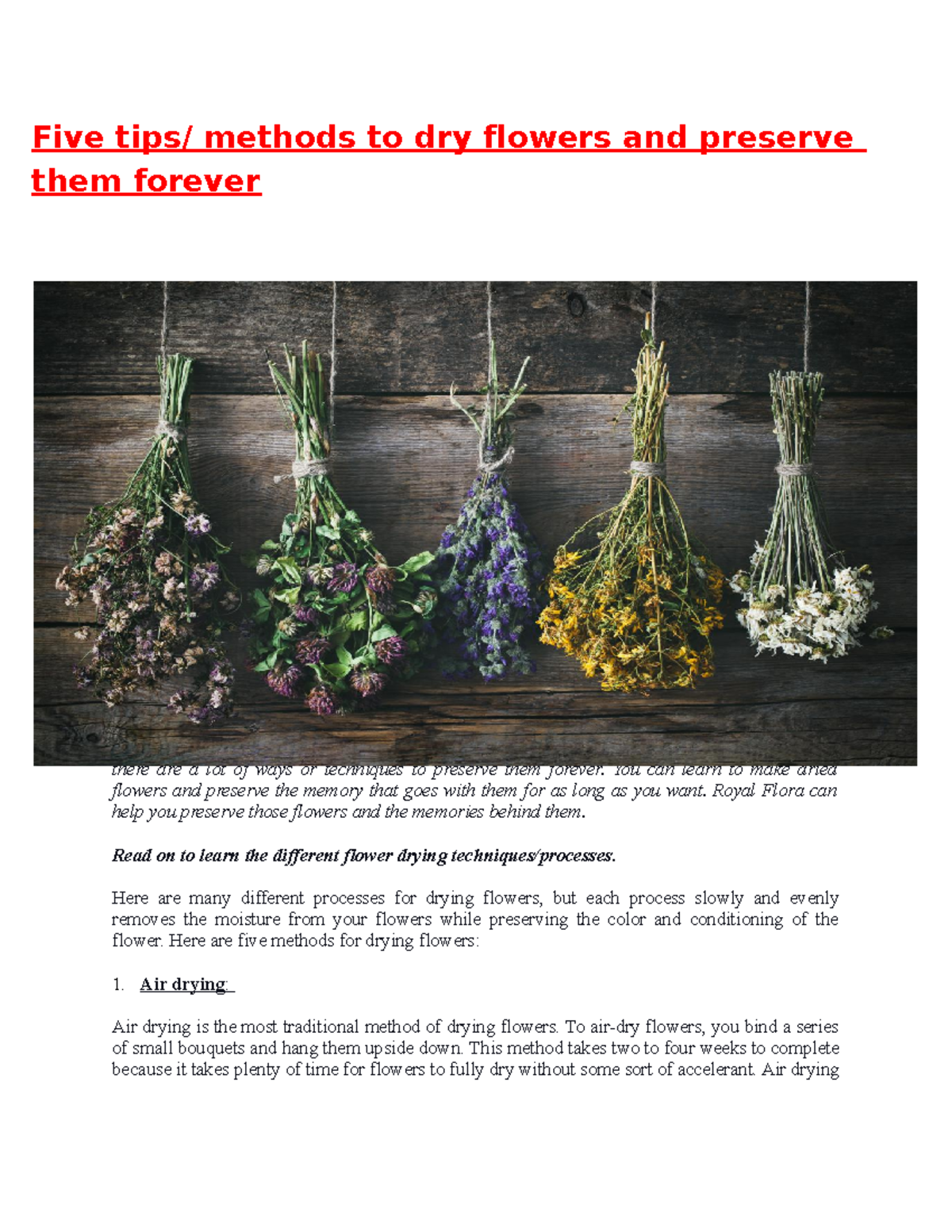 Project 2 Blog Entry - Receiving flowers is something special ...