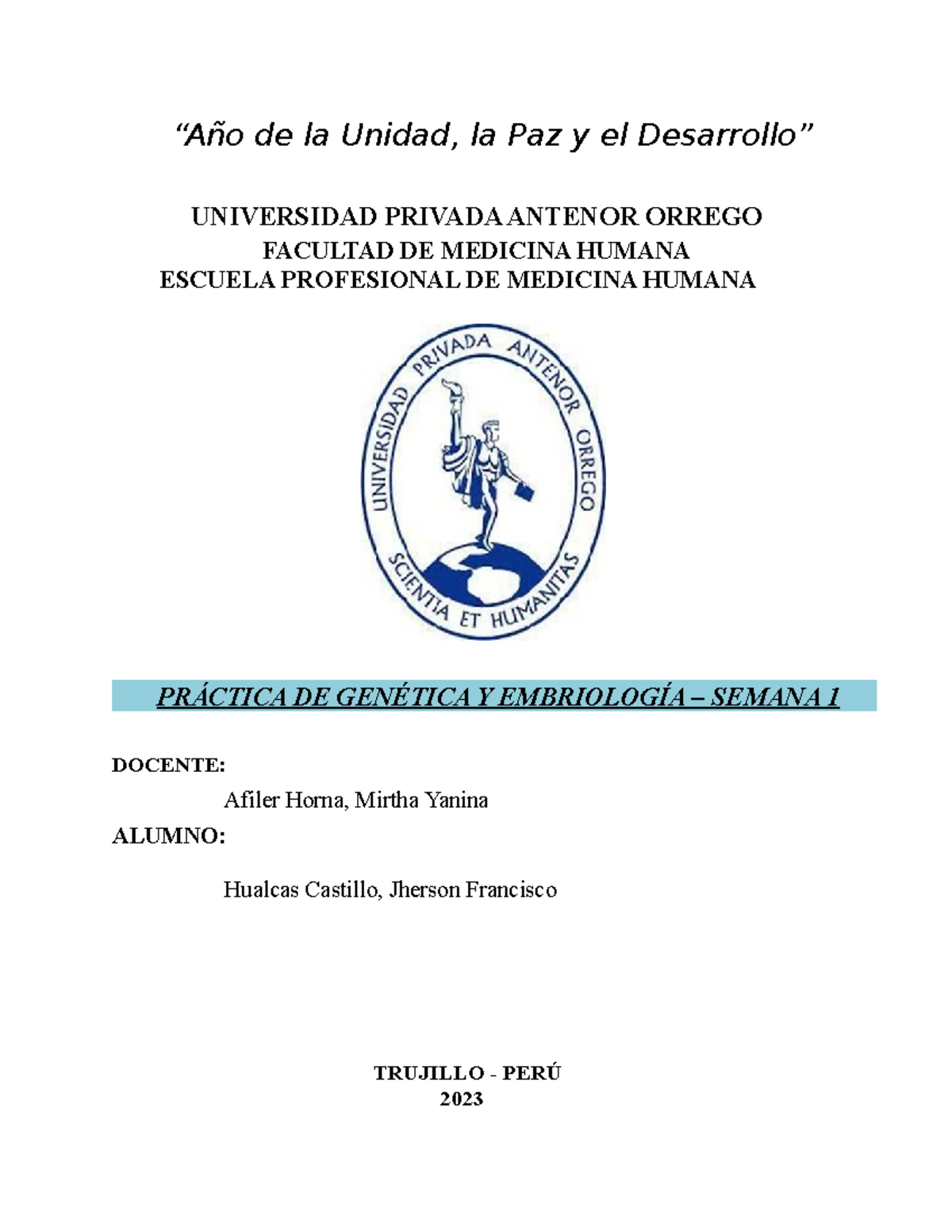 Informe 3 - qerqer - “Año de la Unidad, la Paz y el Desarrollo ...