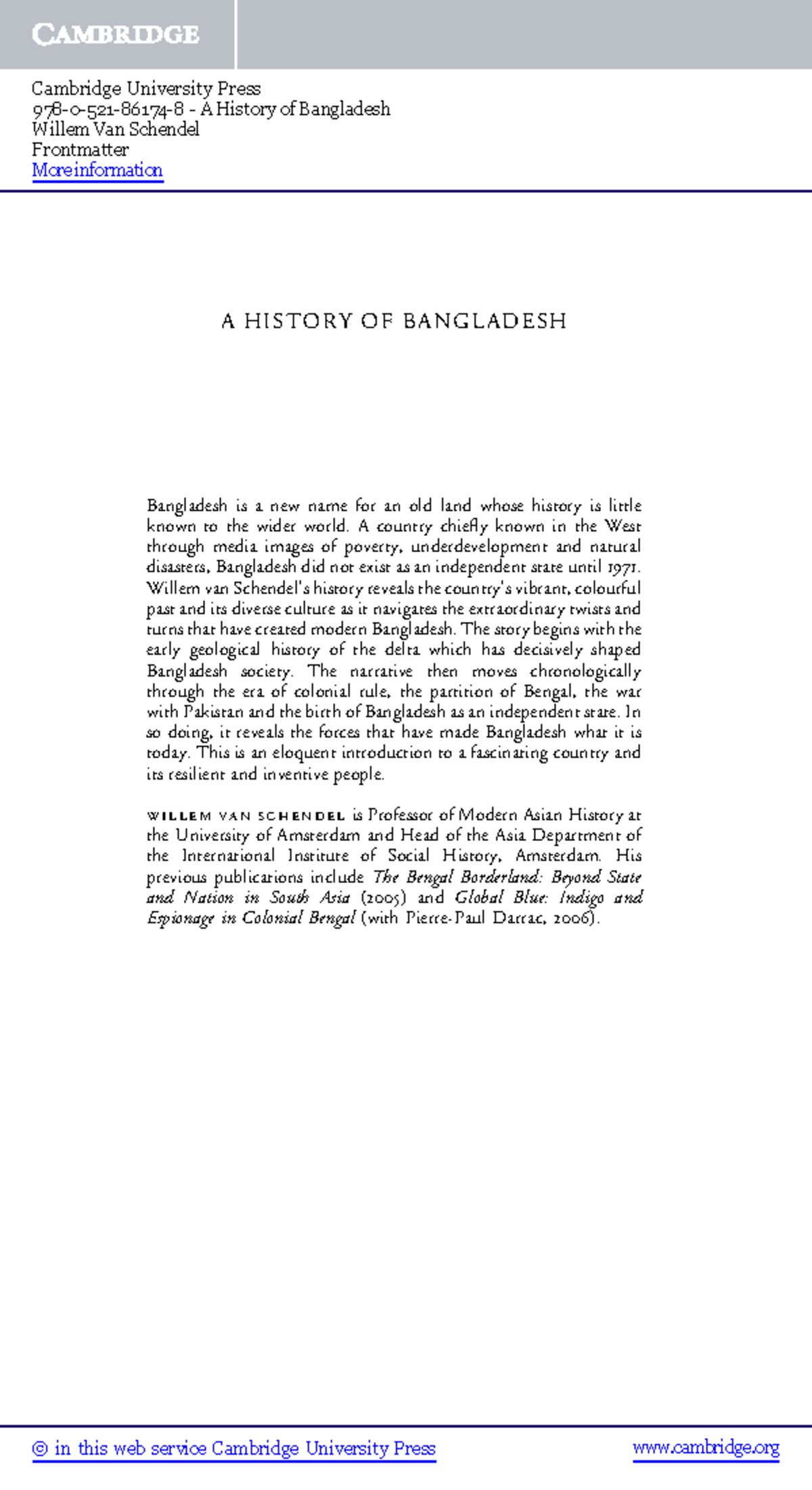 A History OF Bangladesh - A HISTORY OF BANGLADESH Bangladesh is a new ...