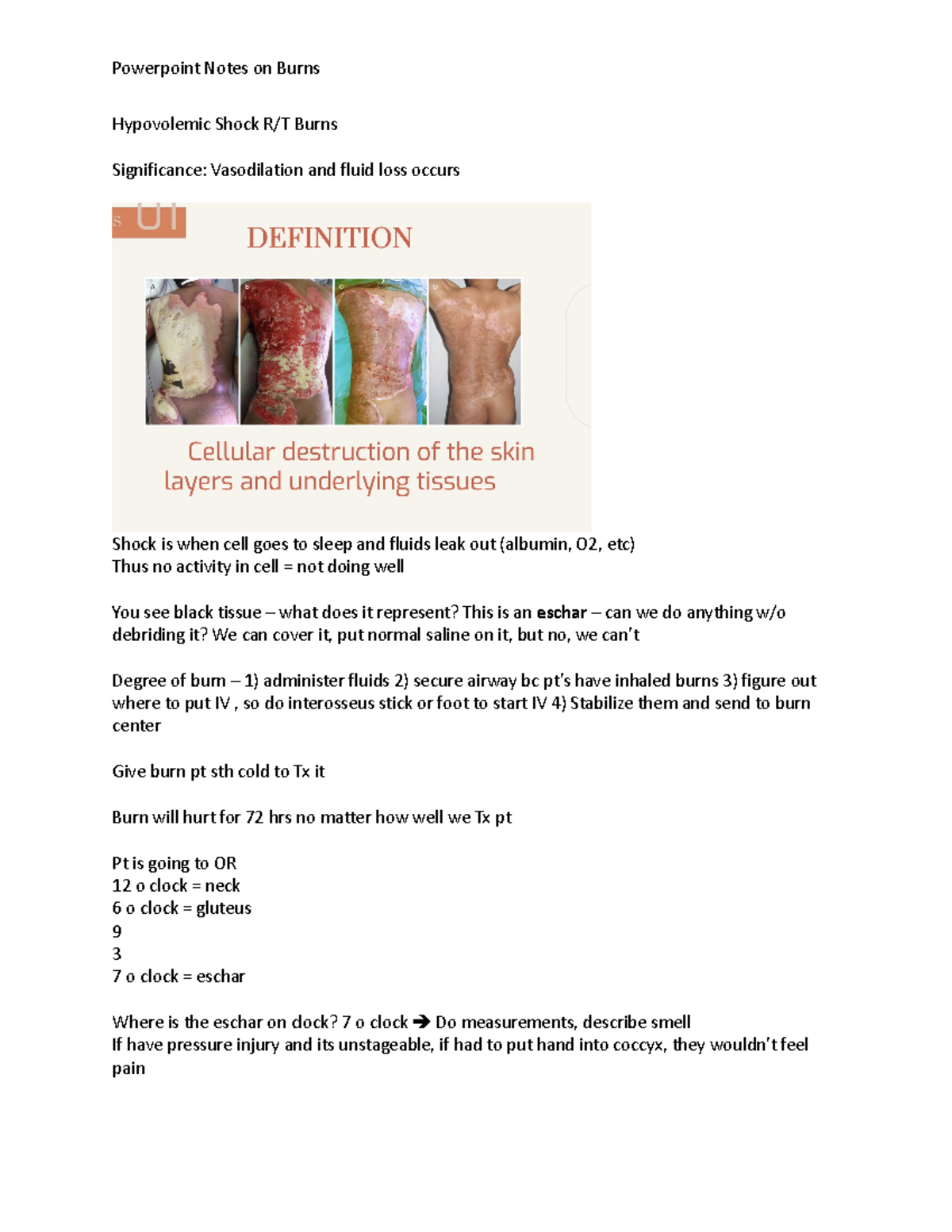 Hypovolemic Shock RT Burns - Hypovolemic Shock R/T Burns Significance ...
