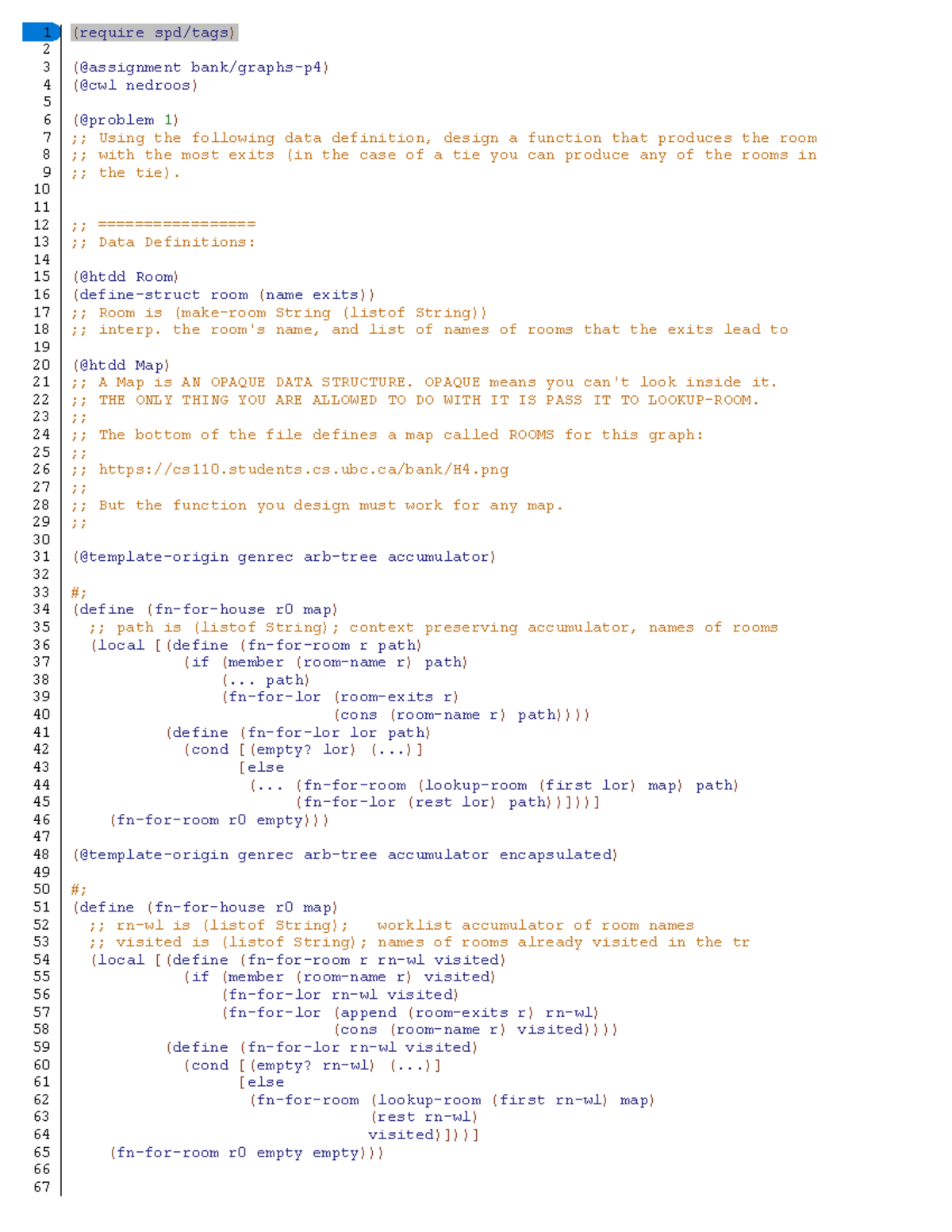 Graph problem max exits from starter - (require spd/tags) (@assignment bank/graphs-p4) (@cwl ...