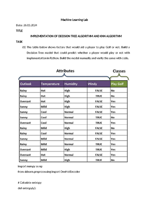 ML syllabus - 74 AL3451 MACHINE LEARNING L T P C 3 0 0 3 COURSE ...
