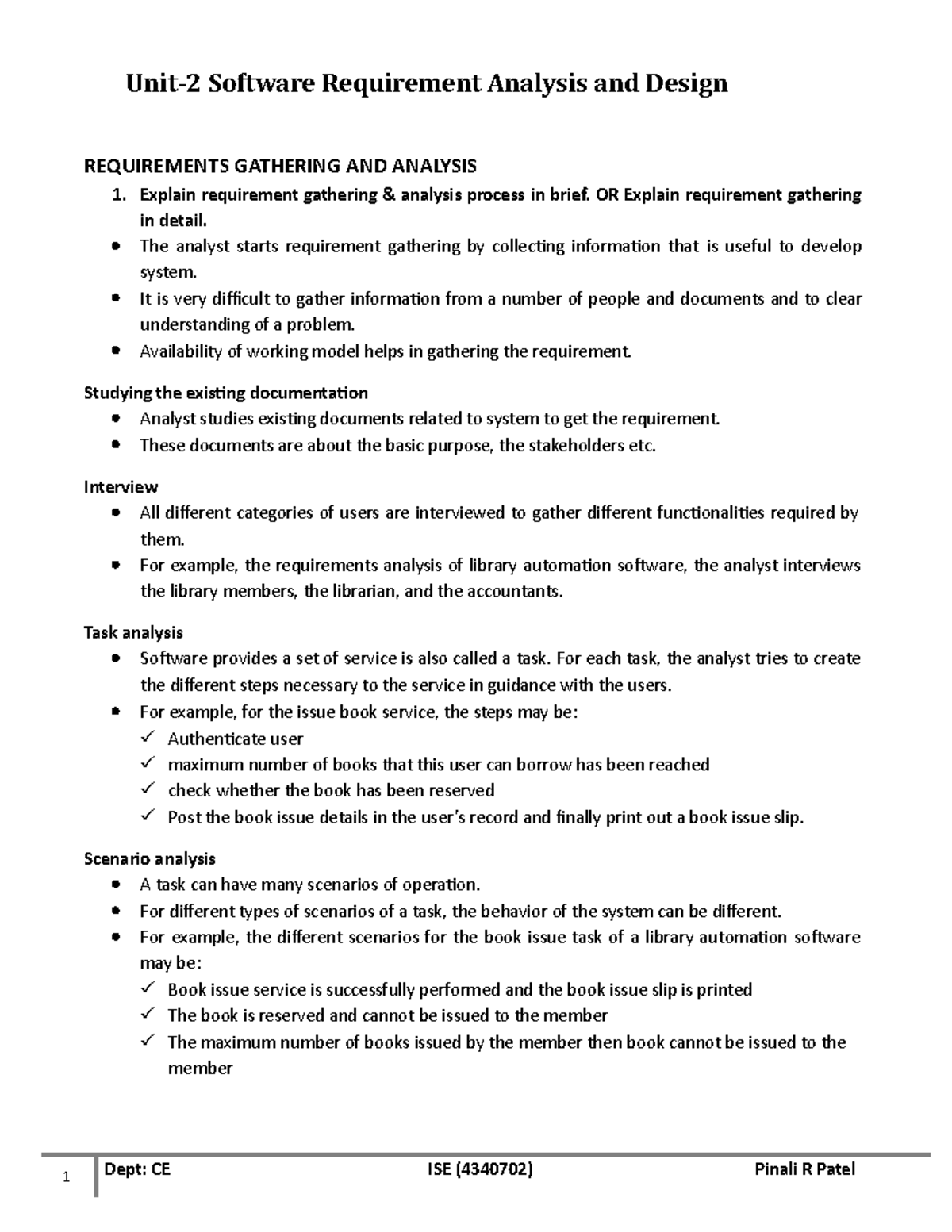 E-Notes PDF Unit-2 22052019 084727 AM - Unit-2 Software Requirement ...