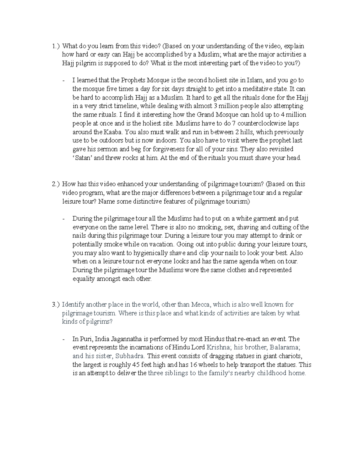 Video Review 2 - 1.) What do you learn from this video? (Based on your ...