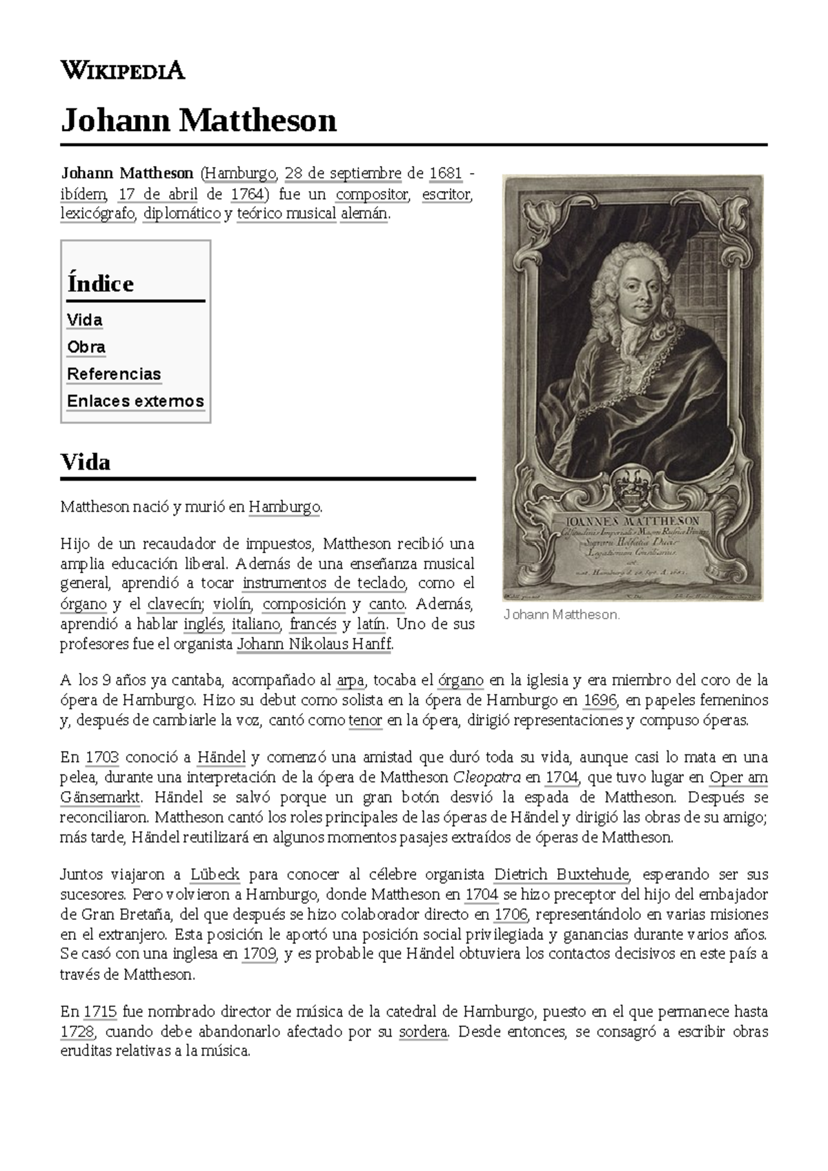 Johann Mattheson - apuntes - Johann Mattheson. Johann Mattheson Johann ...