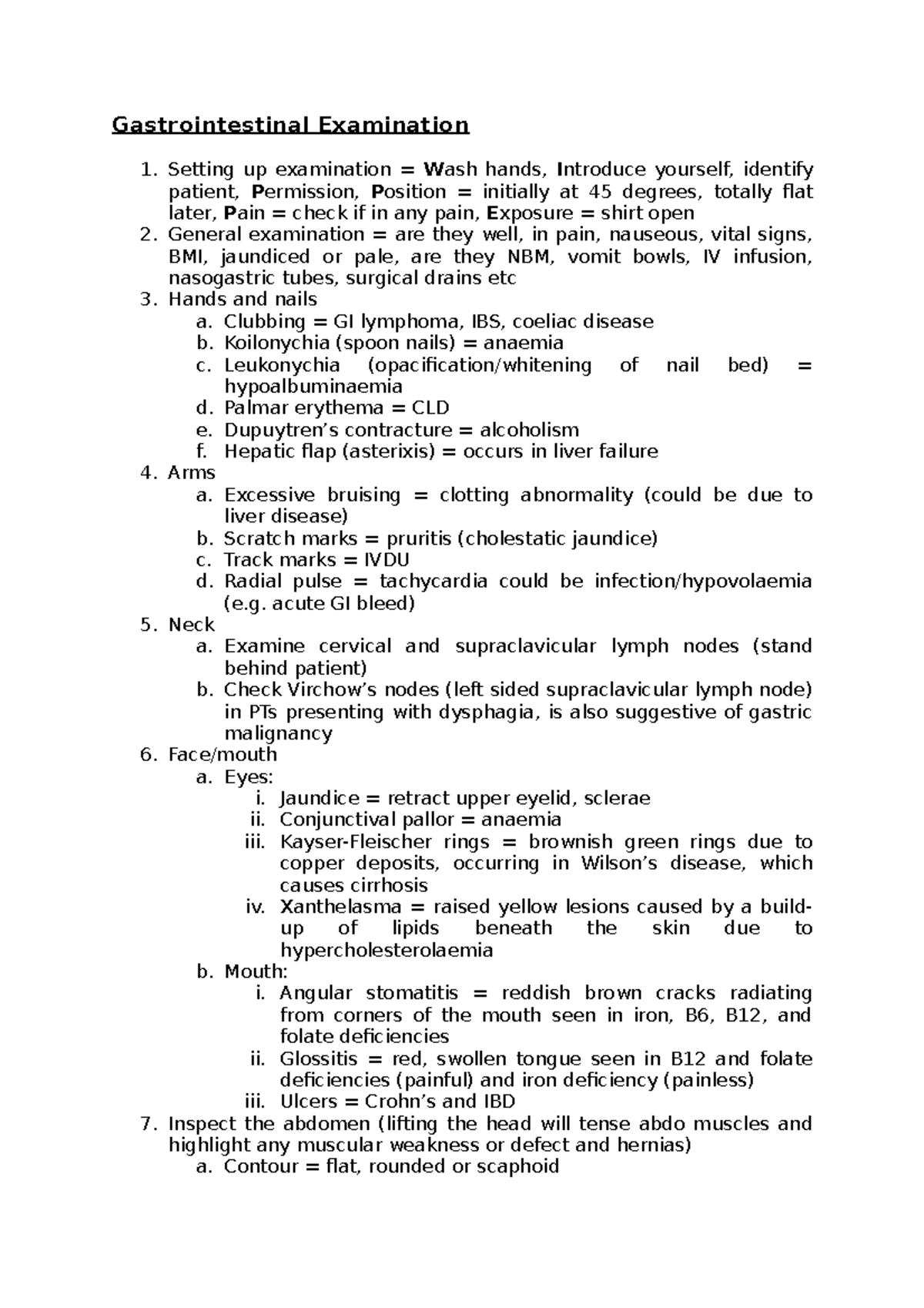 Abdominal Examination OSCE - Gastrointestinal Examination Setting up ...