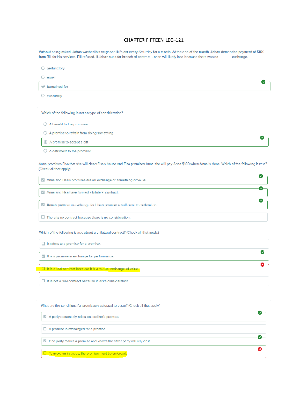 Chapter 15 LEG121 - BUS 121 - CHAPTER FIFTEEN LEG- - Studocu
