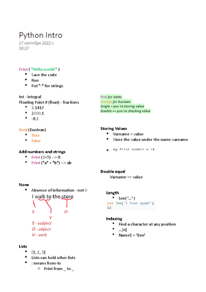 Lists - Tables of different types of data in python - Lists/strings ...