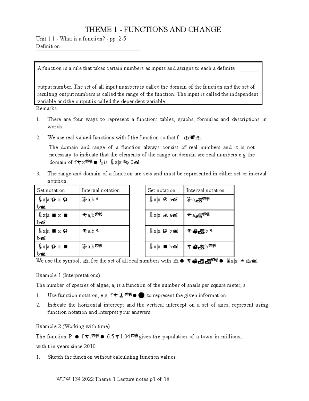 Theme 1 - Detailed notes to make one have a better understanding of the ...