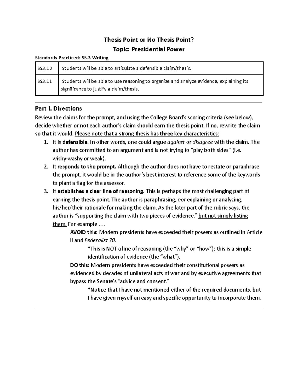 Maria Garcia - Thesis Point or No Thesis Point - Thesis Point or No ...