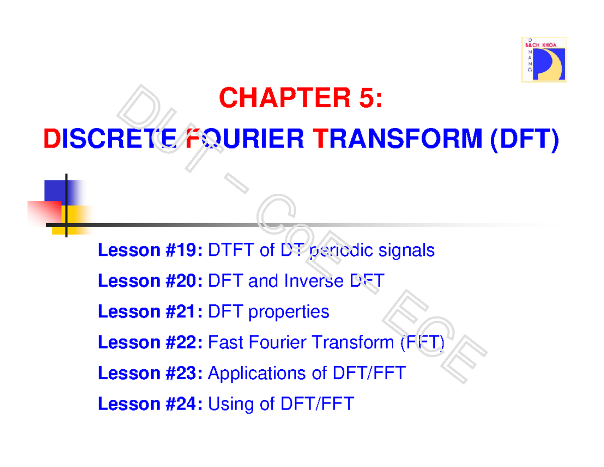 Chapter 5-NA - CHAPTER 5:CHAPTER 5: DD ISCRETEISCRETE FF OURIEROURIER ...