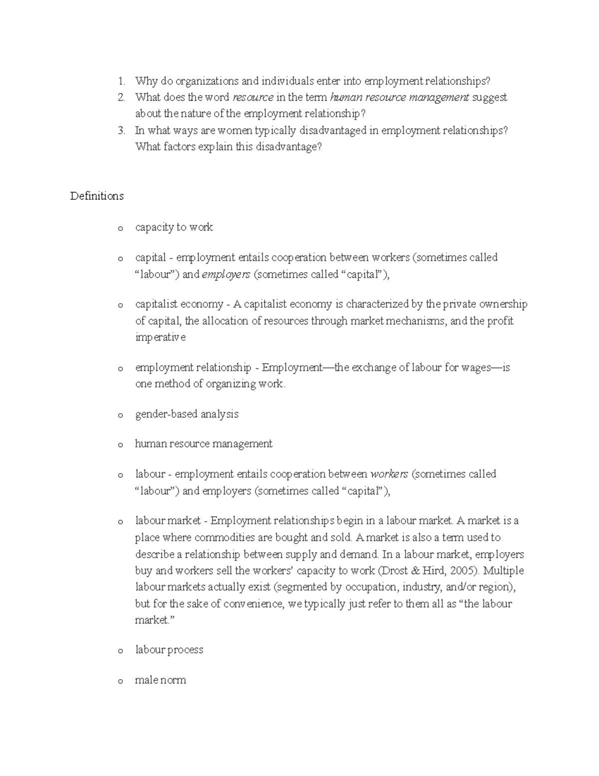 Unit 1 and 2 learning activies - 1. Why do organizations and ...