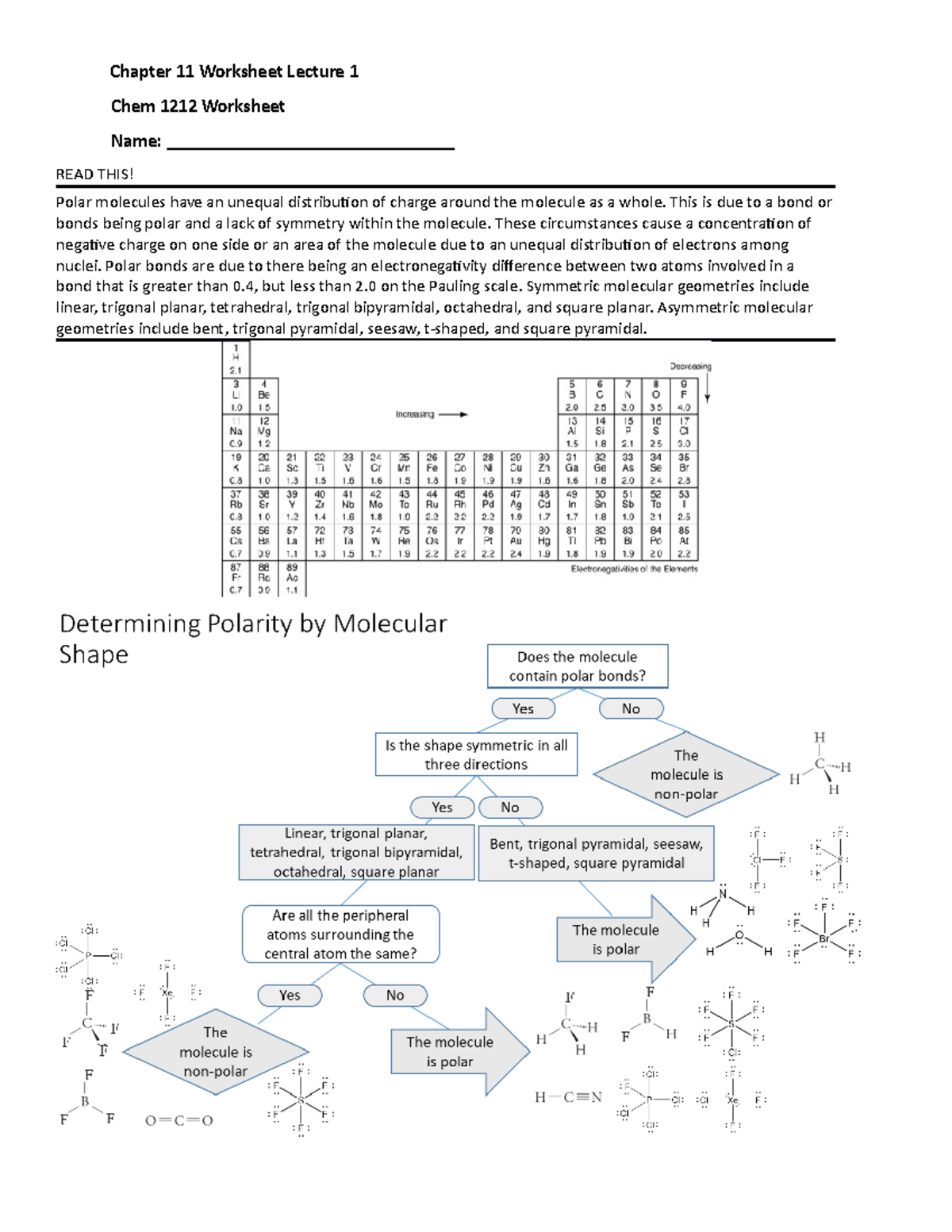 Chapter 11 Lecture 1 rev key - Chapter 11 Worksheet Lecture 1 Chem 1212 ...