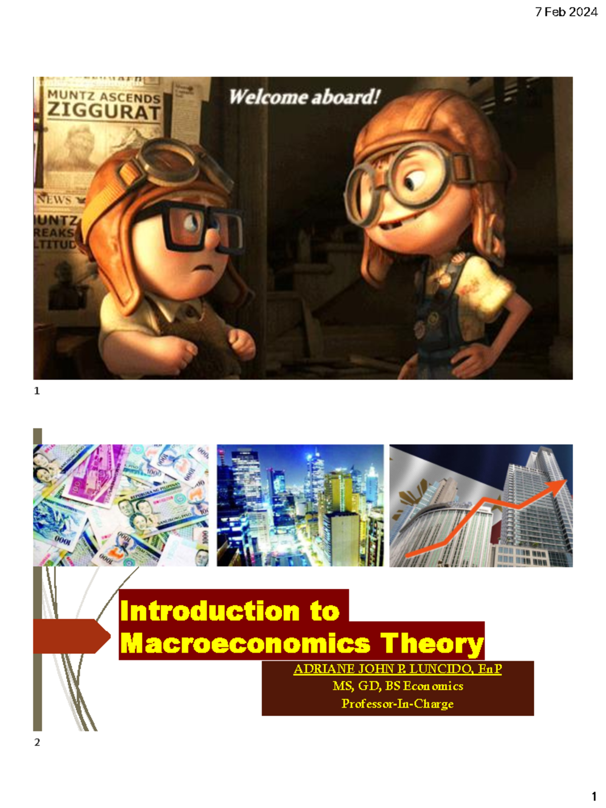 1. Orientation Macroecon - Introduction to Macroeconomics Theory ...