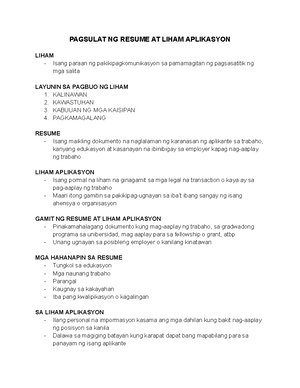 PAGSULAT NG KOMPOSISYON - PAGSULAT NG KOMPOSISYON KOMPOSISYON ...