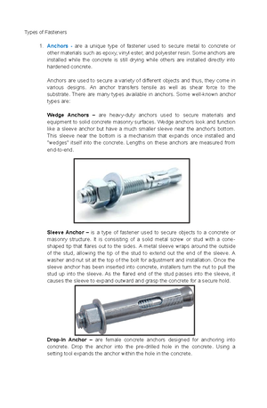 Types-of-Fasteners: Screw - Types of Fasteners: Screws - Screw ...