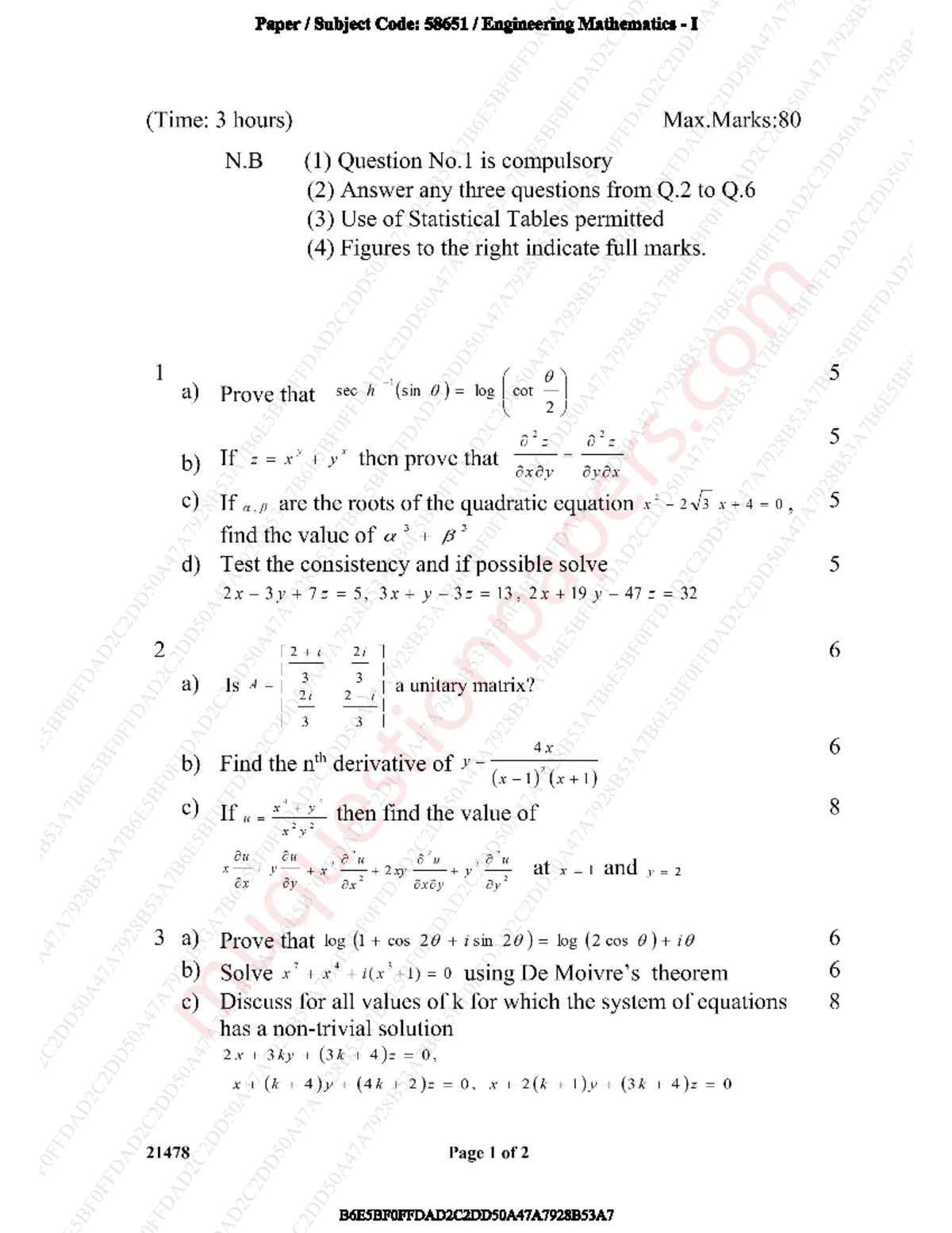 Be first-year-engineering semester-1 2019 december engineering-mathematics-i-m1rev-2019 'c ...